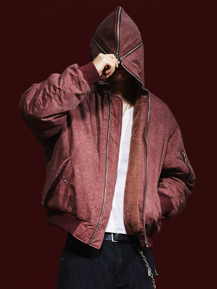 Remedy Multi Zipper Reversible MA-1 Bomber Jacket – Face 3 Face