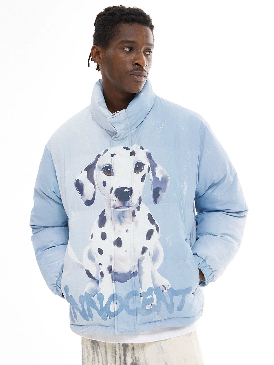 Buy Now Dalmatian Print Down Jacket – Face 3 Face