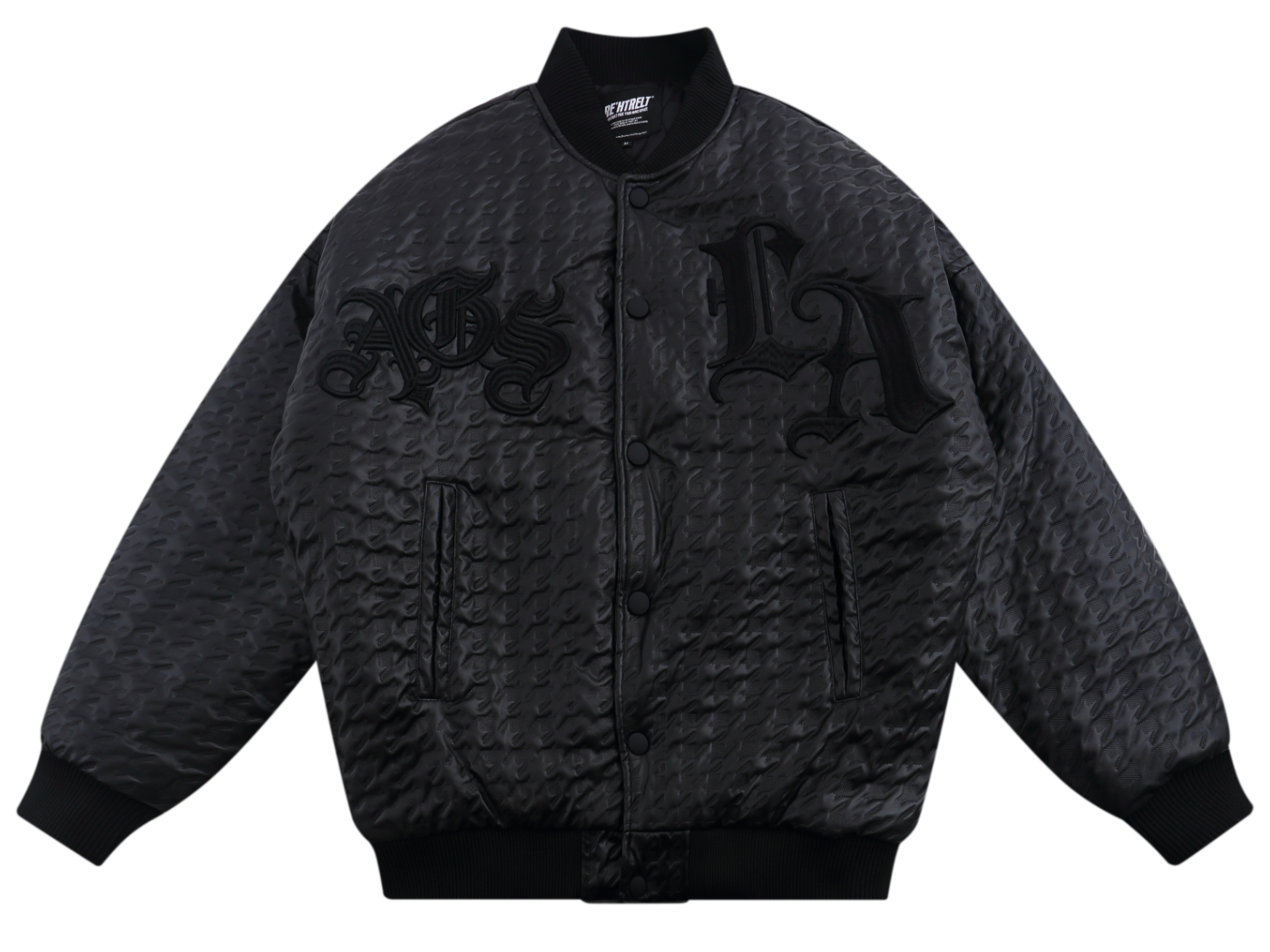 Shop Now Gothic Word Quilted Varsity Jacket – Face 3 Face