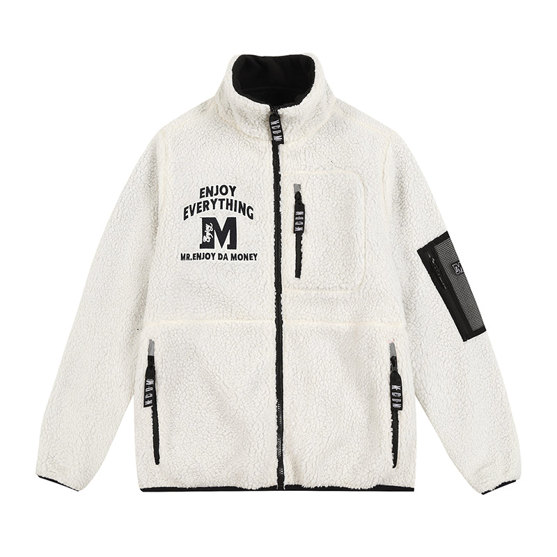 Shop Now MEDM Logo Sherpa Fleece Jacket – Face 3 Face