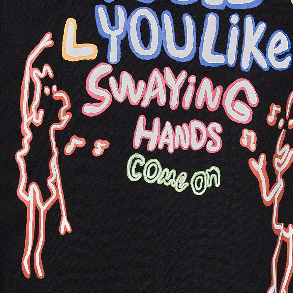 EMPTY REFERENCE Neon Disco Lamb Print Hoodie – Face 3 Face