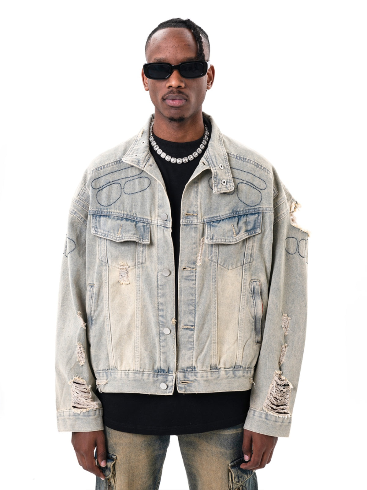 Shop Now F3F Select Destruction Wash Denim Jacket – Face 3 Face